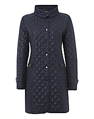 Gelco Quilted Mid Length Coat | Camitri